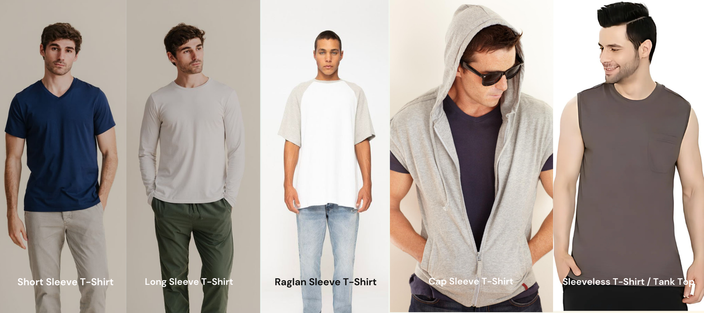 Men’s T-Shirts by Neckline Style