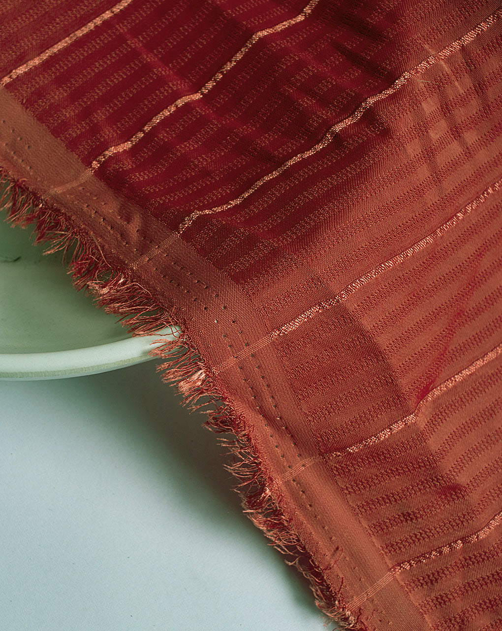 Red Plain Woven Polyester Fabric