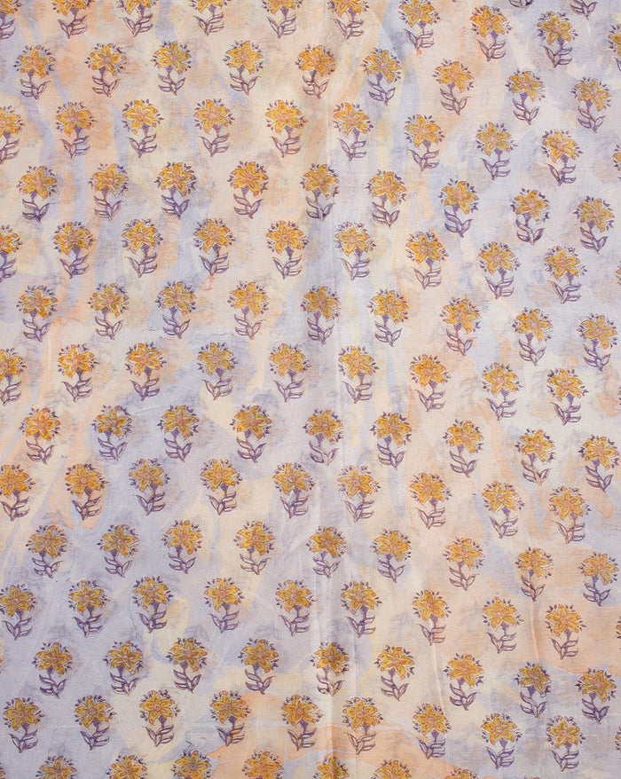 Chanderi Fabric - Buy Screen Printed Chanderi Fabrics Online | Fabriclore